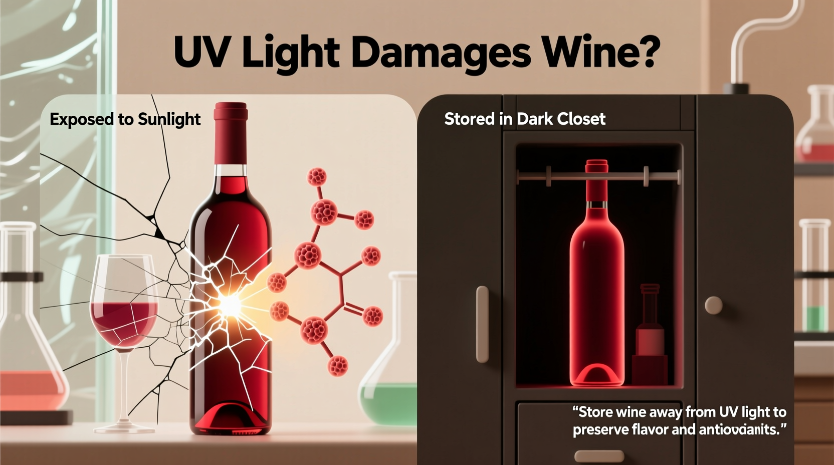 Does UV Light Really Ruin Wine And Should You Store It In A Dark Closet