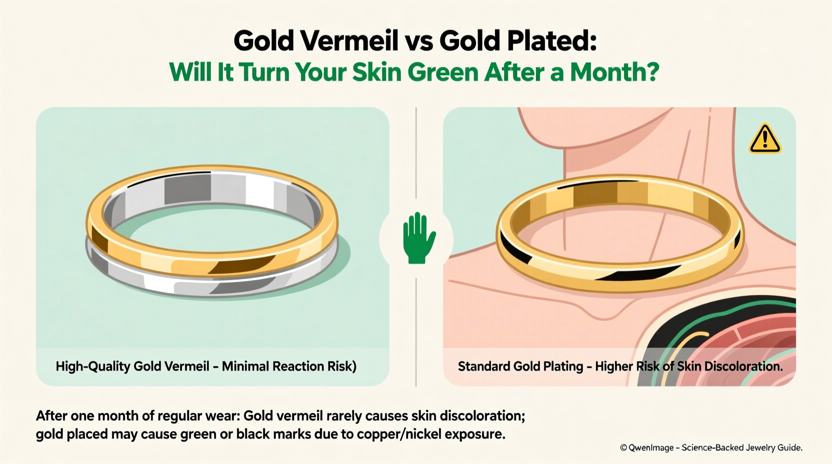 Gold Vermeil Vs Gold Plated Will It Turn My Skin Green After A Month