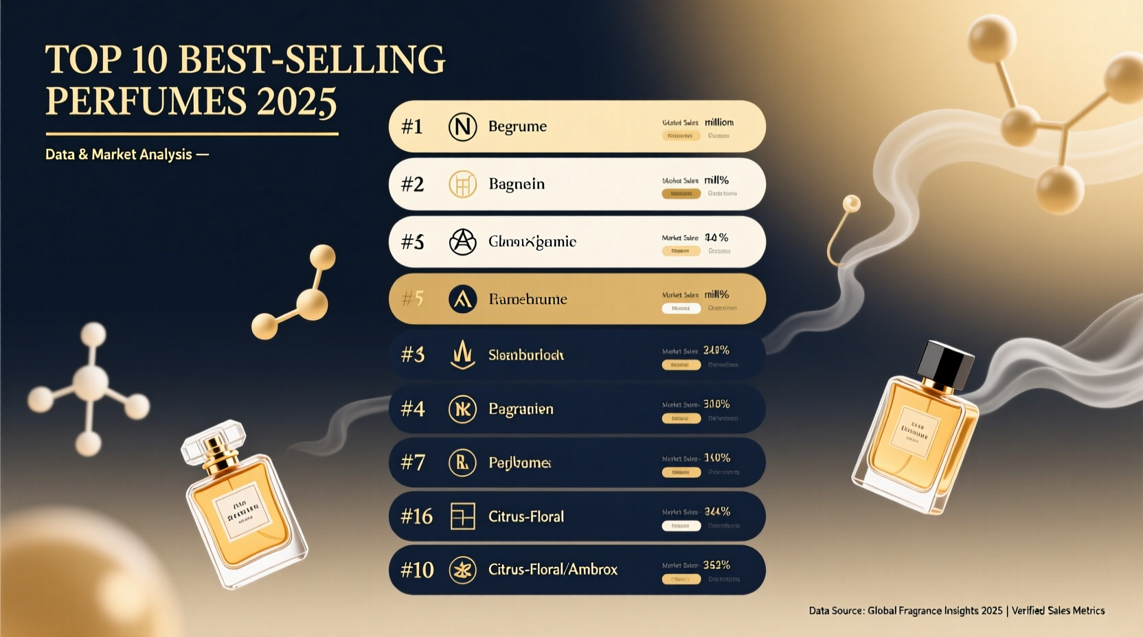Top 10 Best Selling Perfumes 2025: Verified Sales Data & Market Analysis