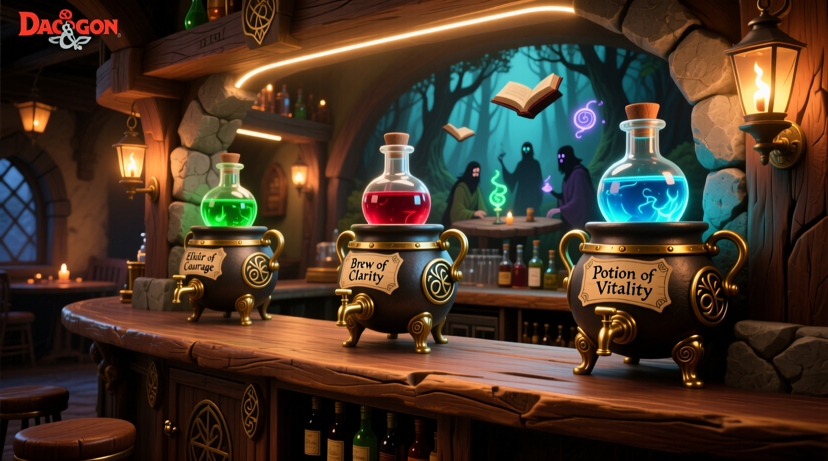 How To Create A D&D Tavern-themed Home Bar With Functional Potion ...