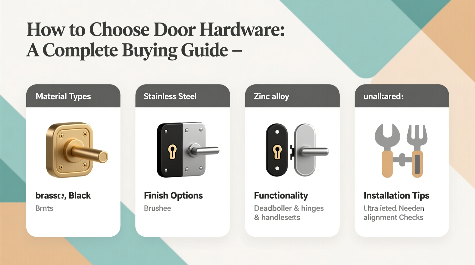How to Choose Door Hardware: A Complete Buying Guide