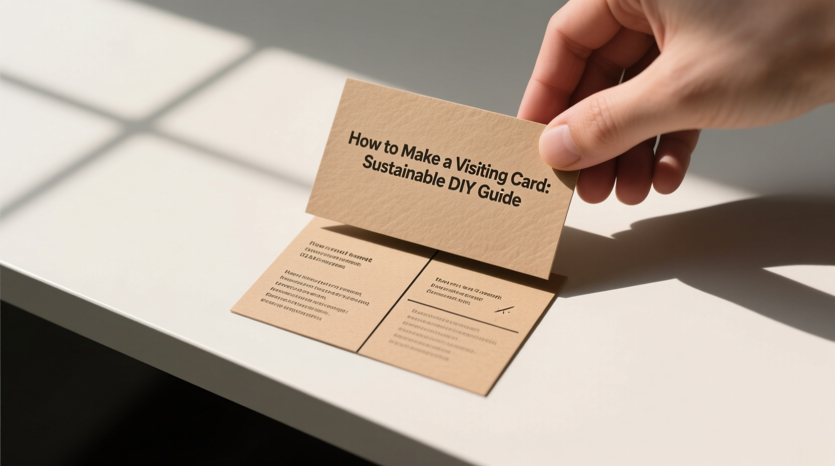 How to Make a Visiting Card: Sustainable DIY Guide