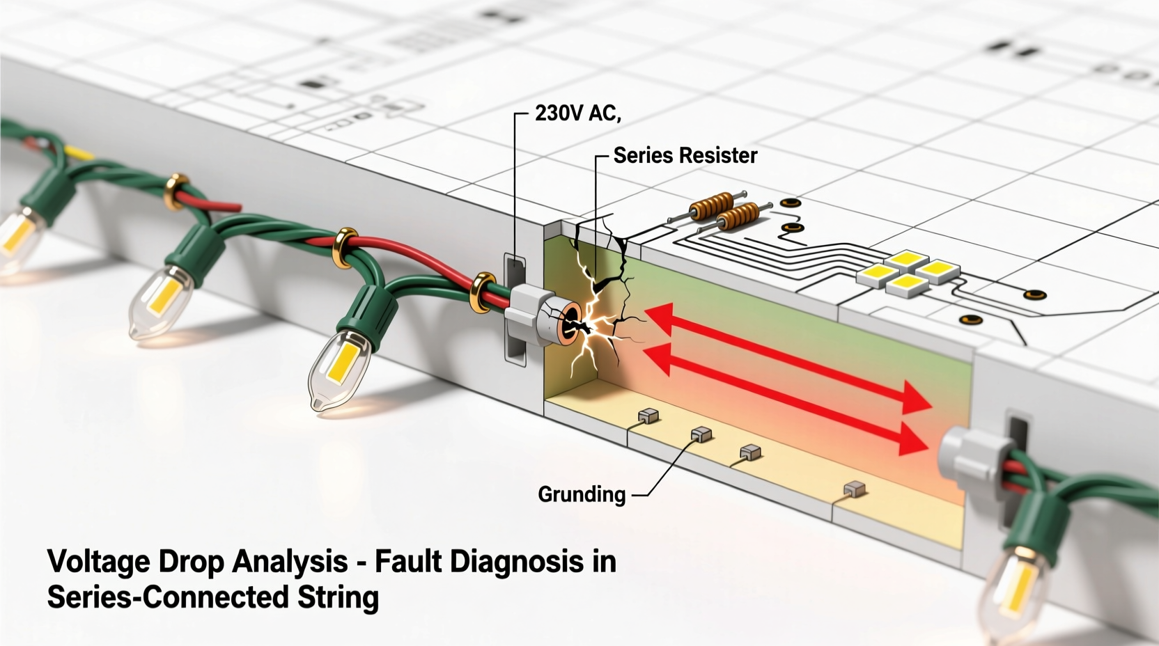 Why Do My Christmas Lights Dim Halfway Down The Strand Voltage Drop Or ...