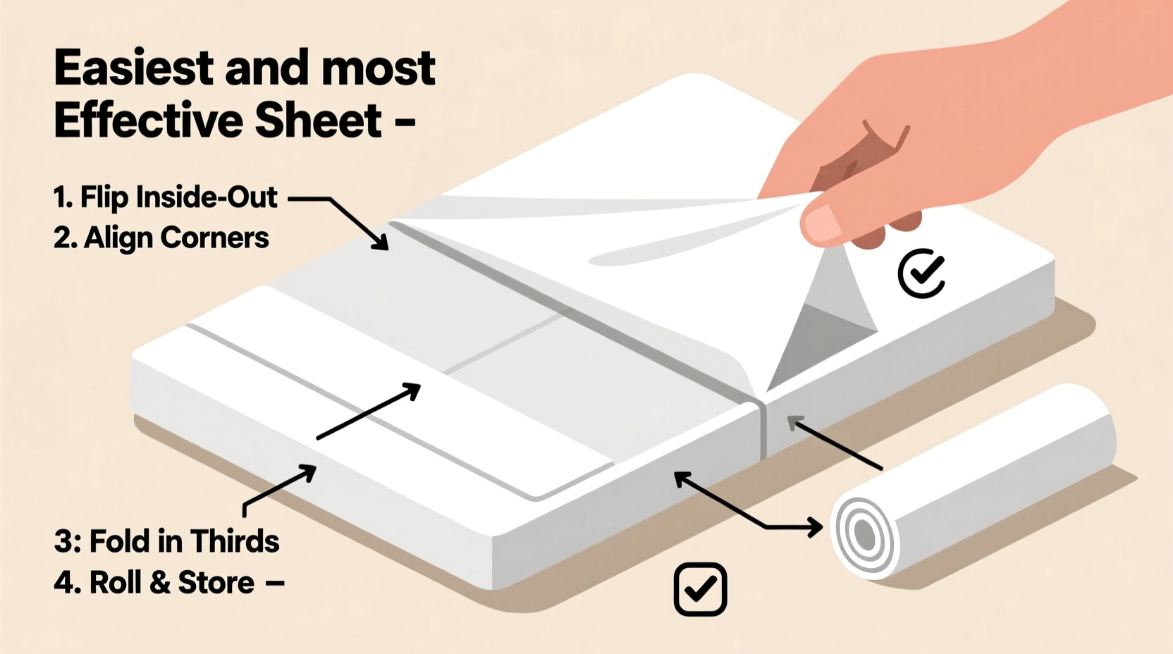 How To Fold A Fitted Sheet The Easiest Method That Actually Works