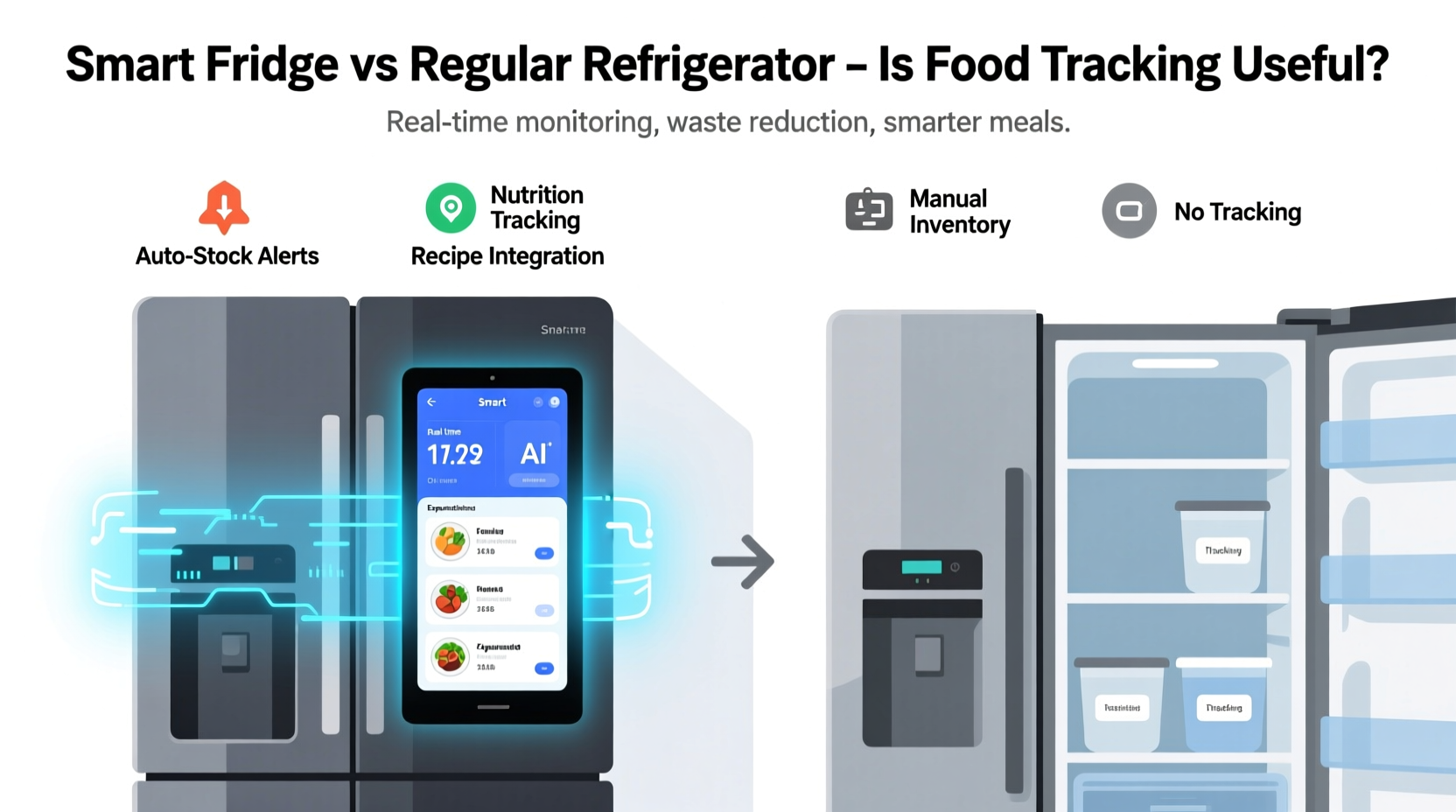 Smart Fridge Vs Regular Refrigerator Is Food Tracking Useful