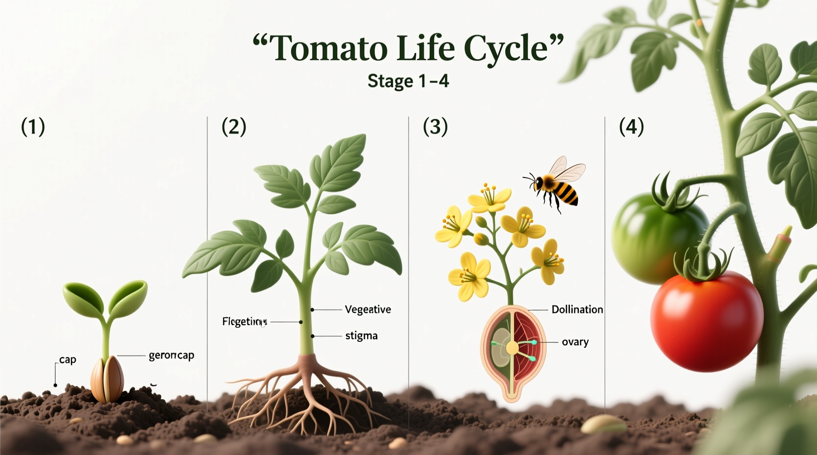 Tomato Plant Life Cycle: 6 Stages from Seed to Harvest