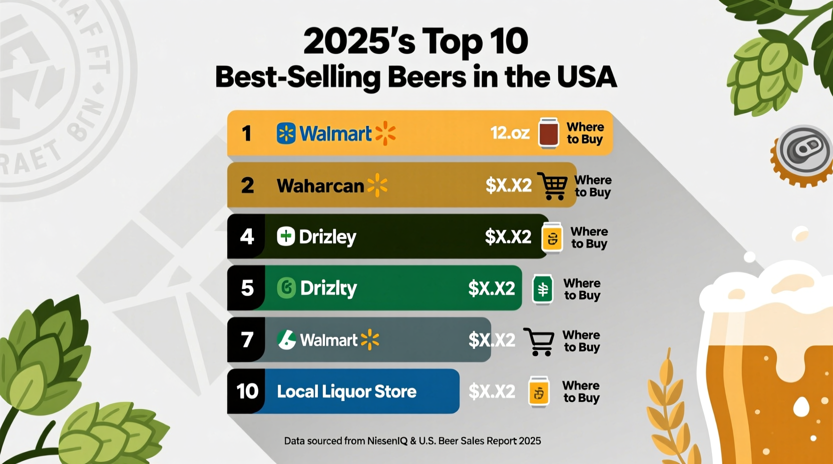 2025's Top 10 Best Selling Beers in USA: Current Rankings, Prices ...