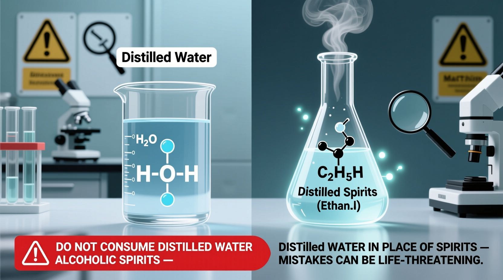 Distilled Water Vs Distilled Spirits Could Confusion Lead To Misuse
