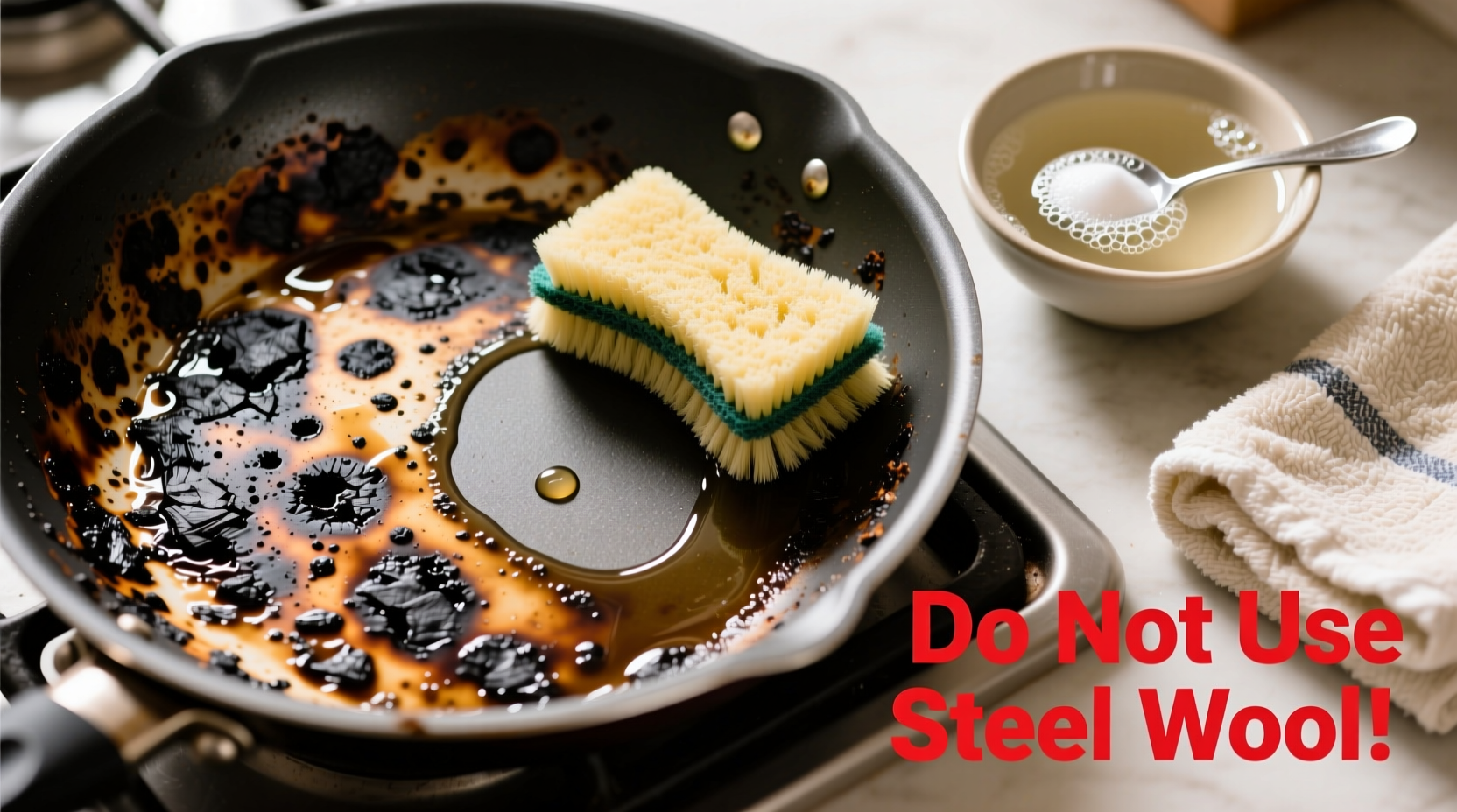 How To Clean A Burnt Nonstick Pan Without Scratching It