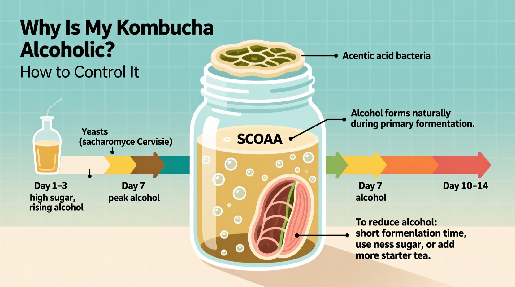 Why Is My Homemade Kombucha Alcoholic And How To Control Levels
