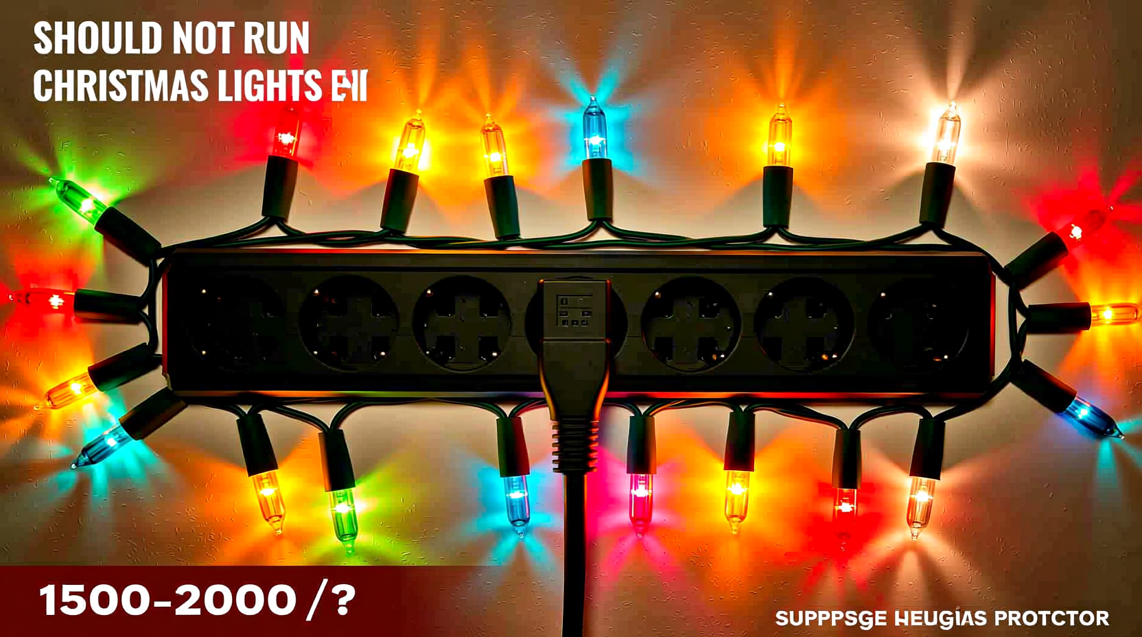 Can You Run Christmas Lights On A Surge Protector Without Overloading ...