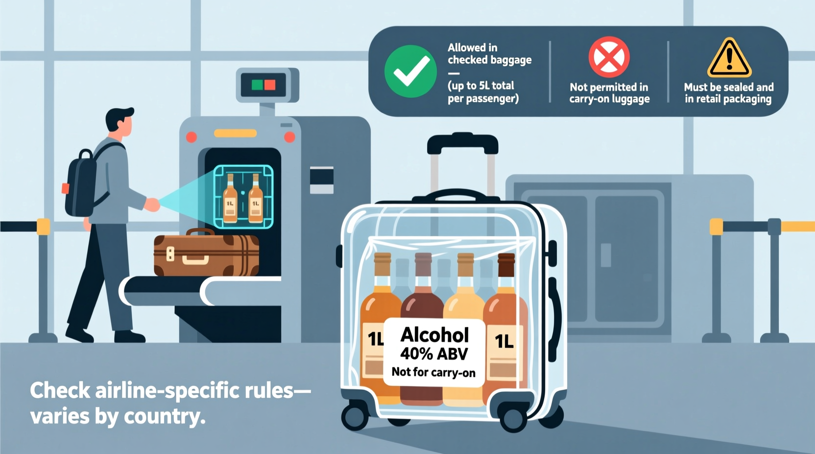 Can You Bring Full Alcohol Bottles On Planes Internationally And What's ...