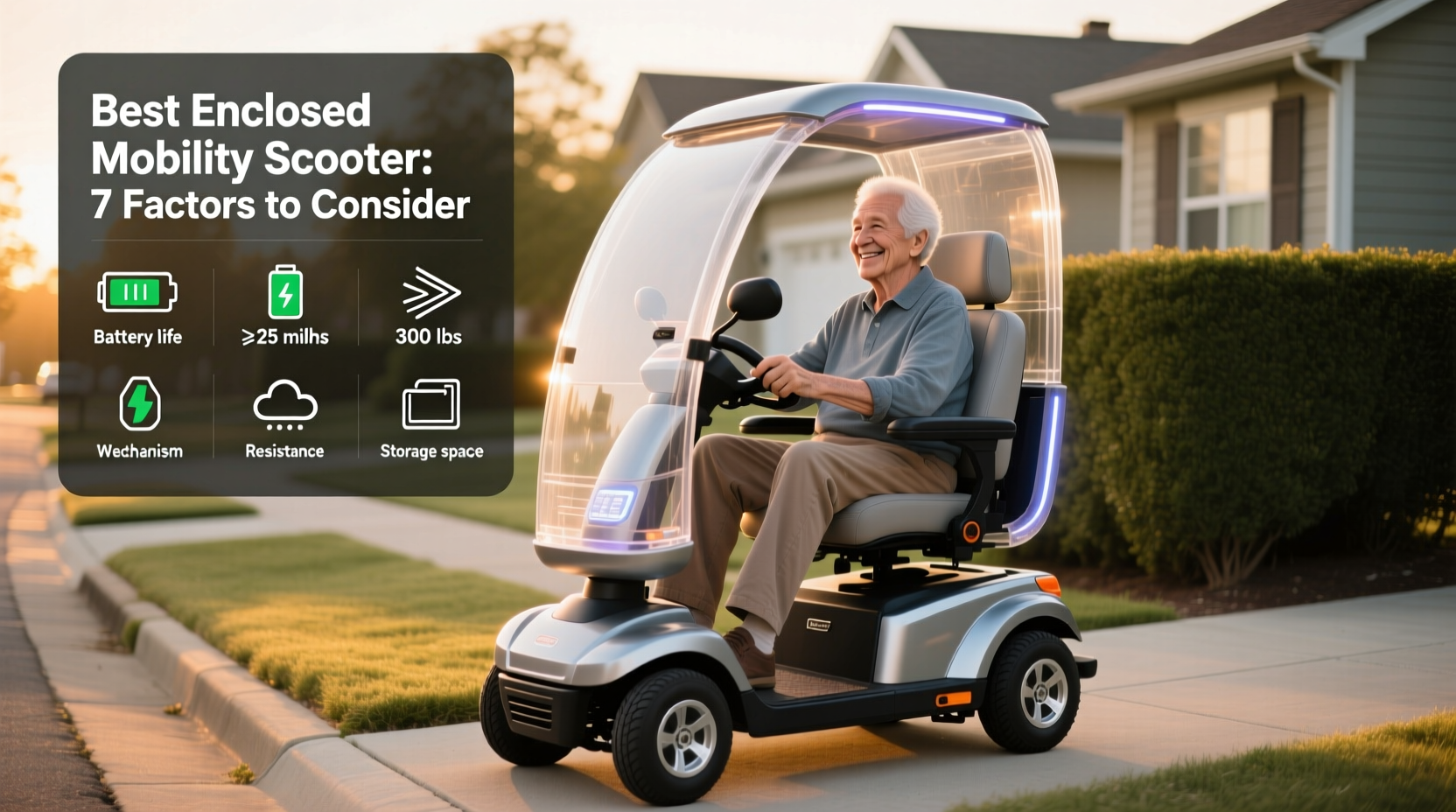 How to Choose the Best Enclosed Mobility Scooter for Your Needs