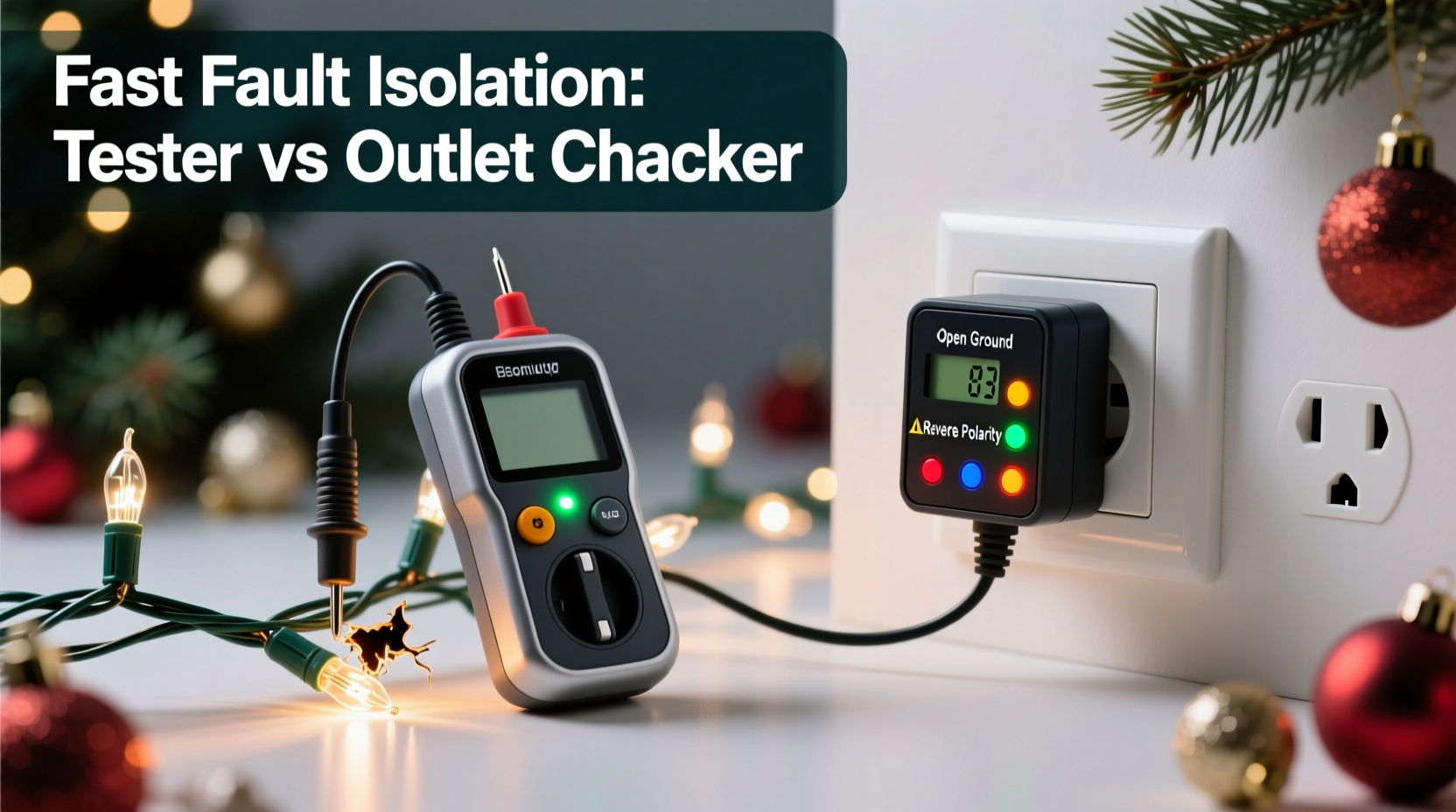 Christmas Light Strand Continuity Tester Vs Outlet Checker Which ...
