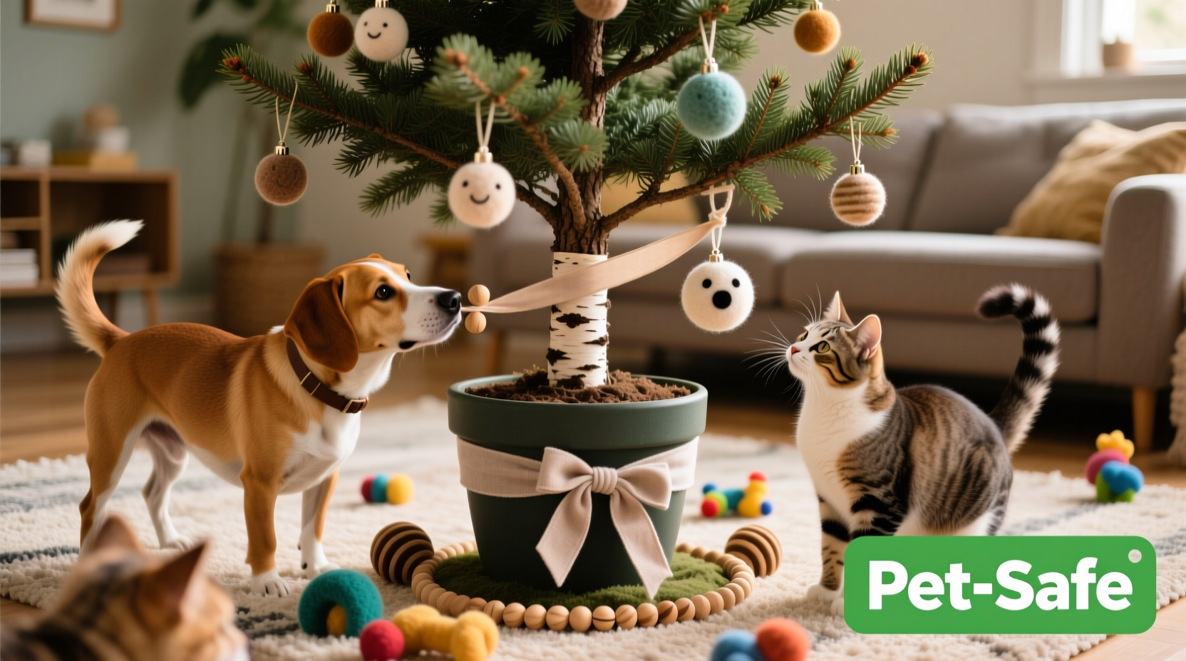 How To Safely Decorate A Real Tree With Pets Who Love To Chew Branches