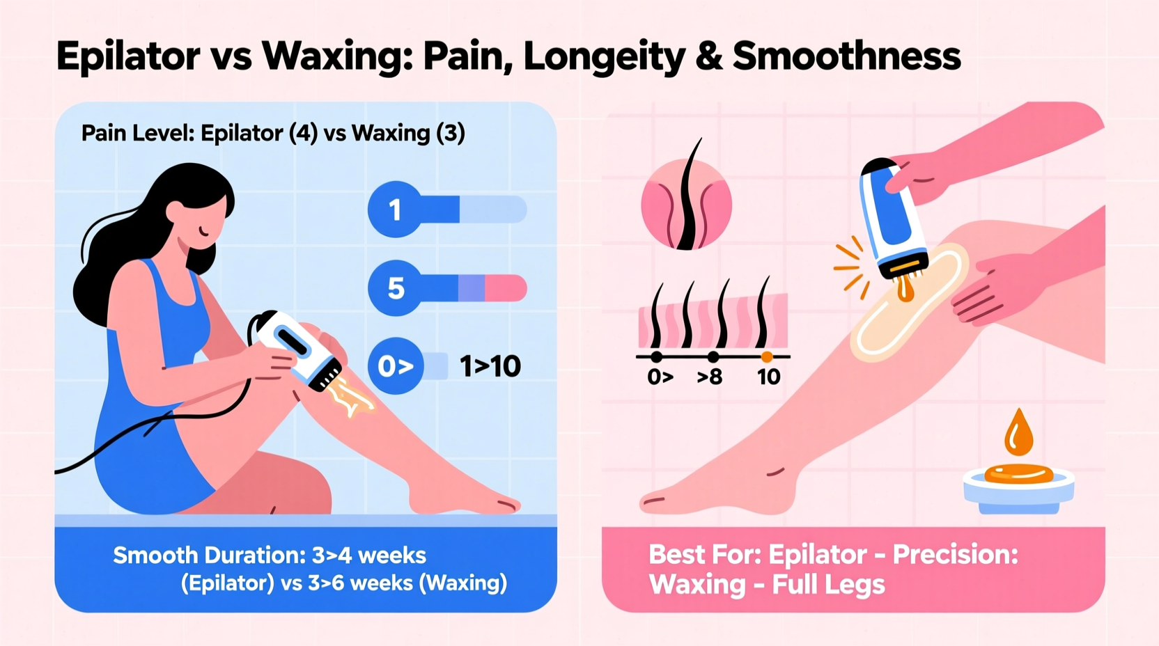 Epilator Vs Waxing Which Pain Method Lasts Longer For Smooth Legs
