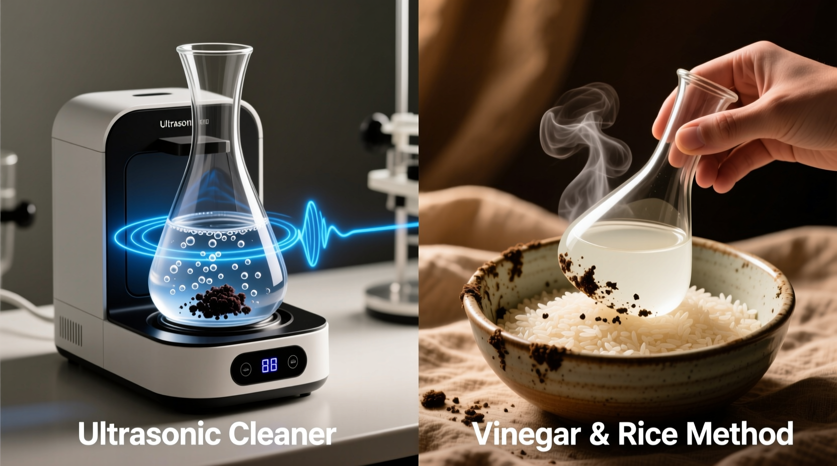 Ultrasonic Wine Cleaner For Decanters Vs Vinegar-and-rice Method Which ...