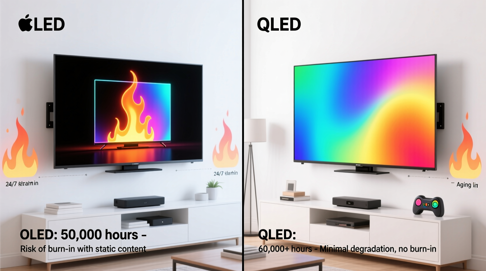 Oled Tv Vs Qled Which Display Tech Lasts Longer Under Heavy Use