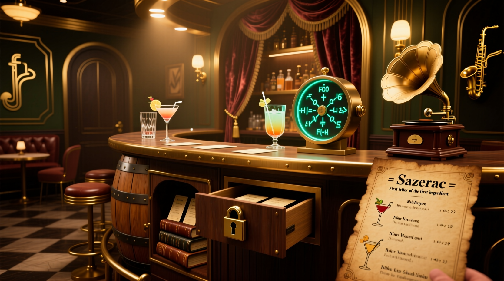 How To Create A Themed Escape Room Using Vintage Cocktail Recipes