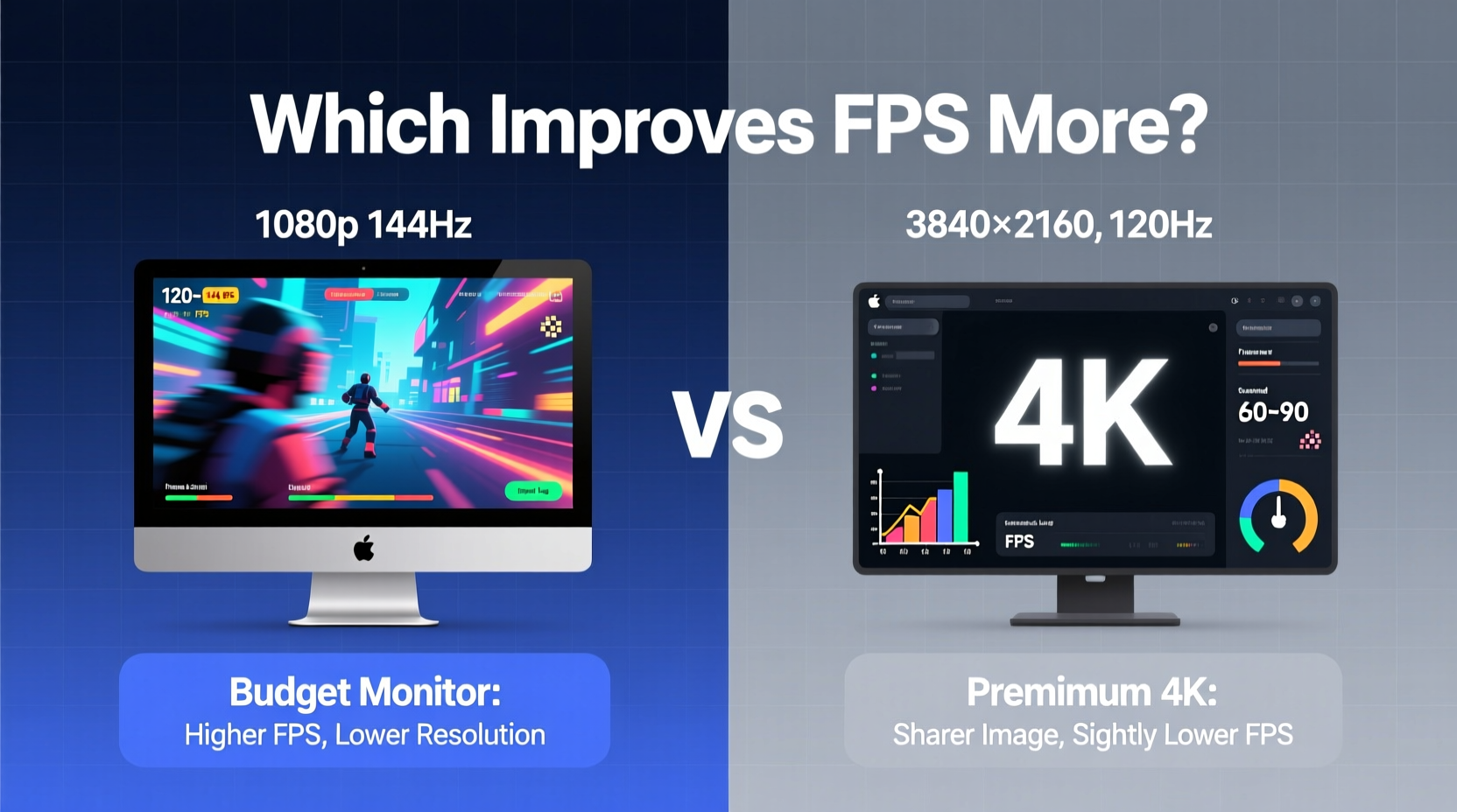 Budget Gaming Monitors Vs Premium 4k Displays Which Improves Fps More