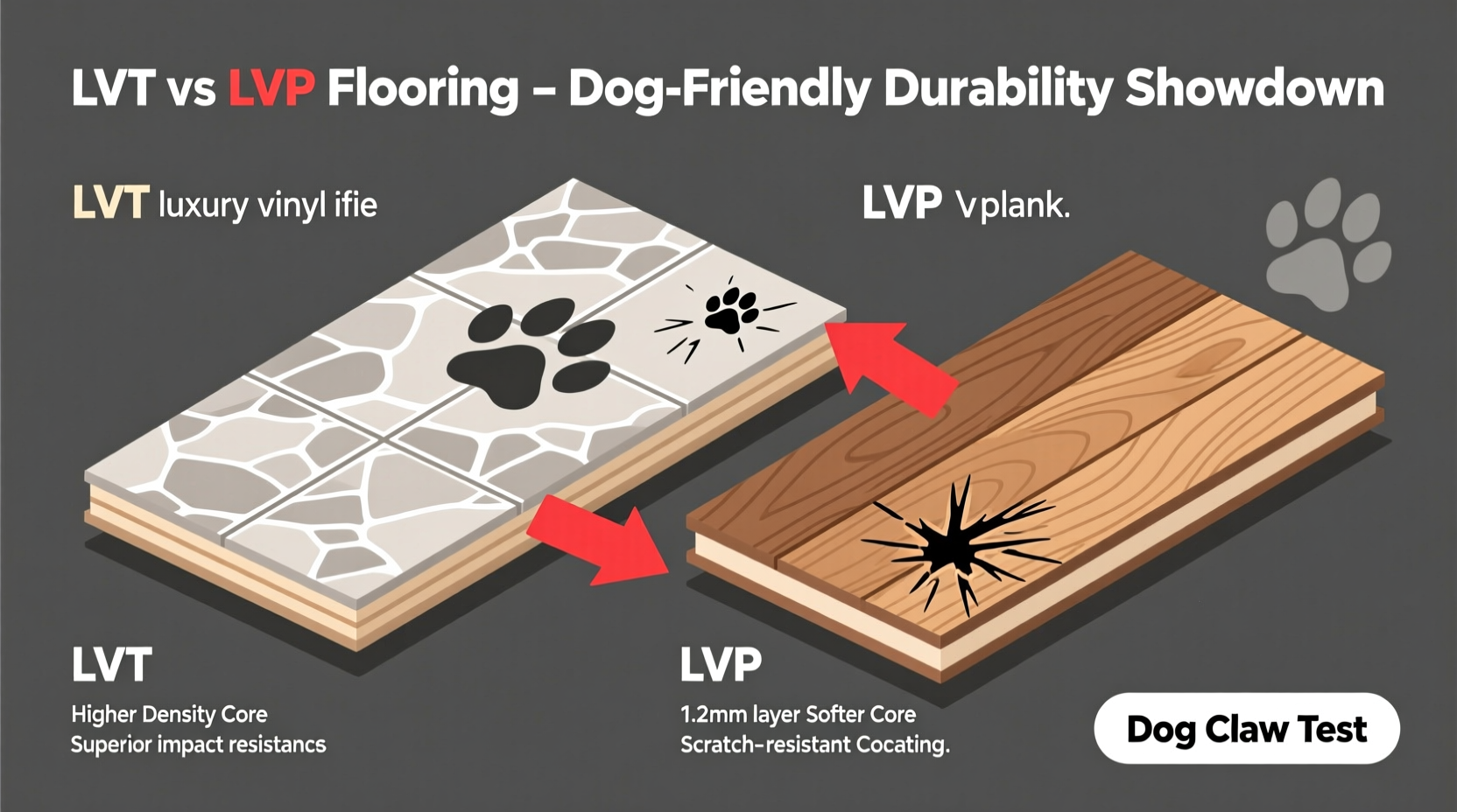 Lvt Vs Lvp Flooring Differences And Which Withstands Dog Claws Better