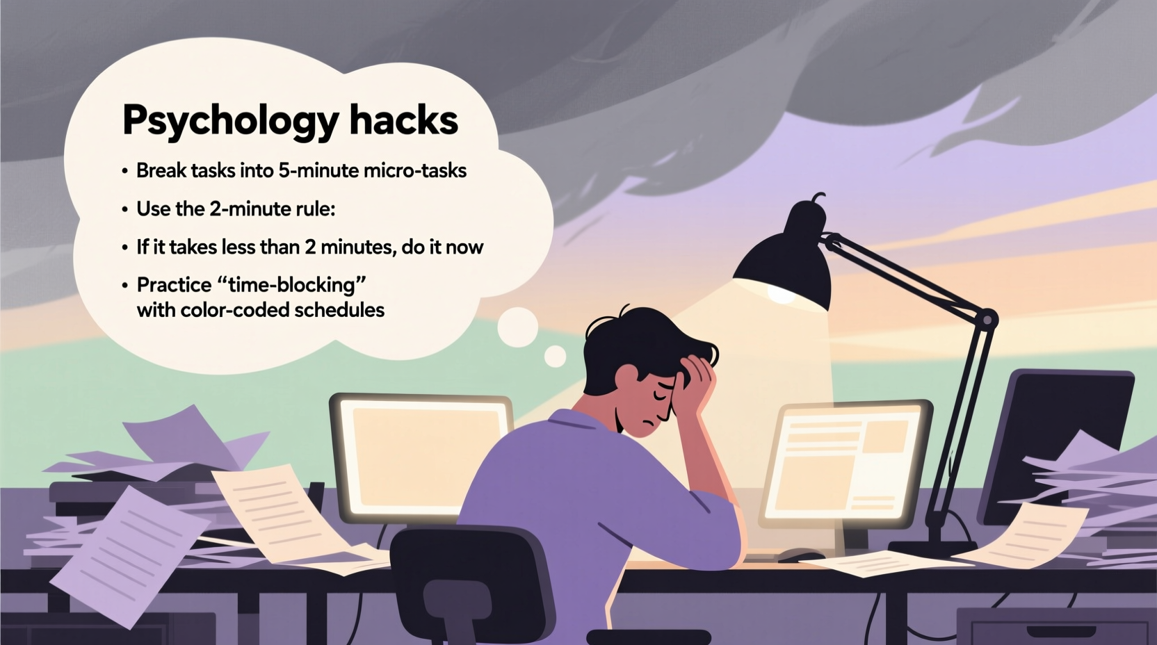 How To Stop Procrastinating When You Are Overwhelmed Psychology Hacks