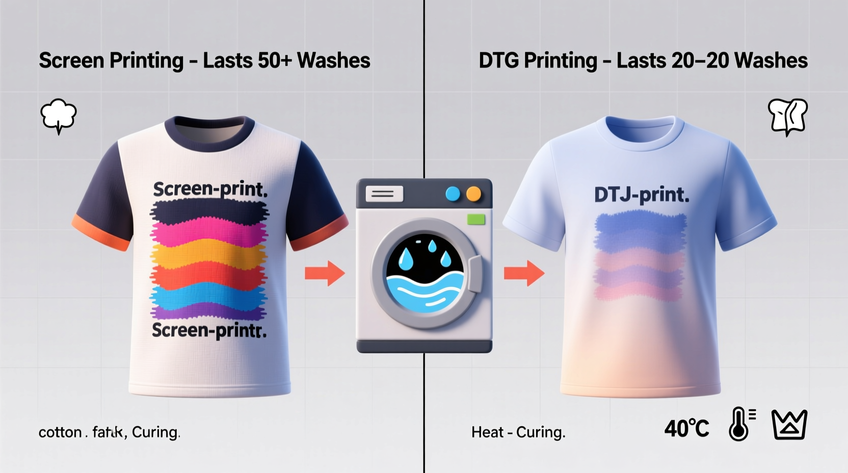 Screen Printing Vs Dtg Which Custom Shirt Method Lasts Longer In The Wash