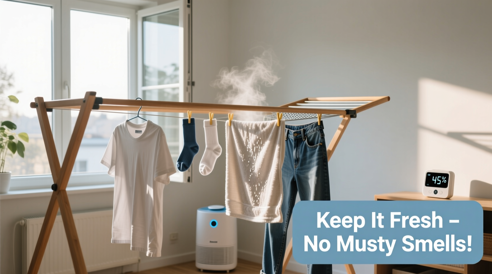 How To Air Dry Clothes Without Musty Smells Indoor Drying Tips