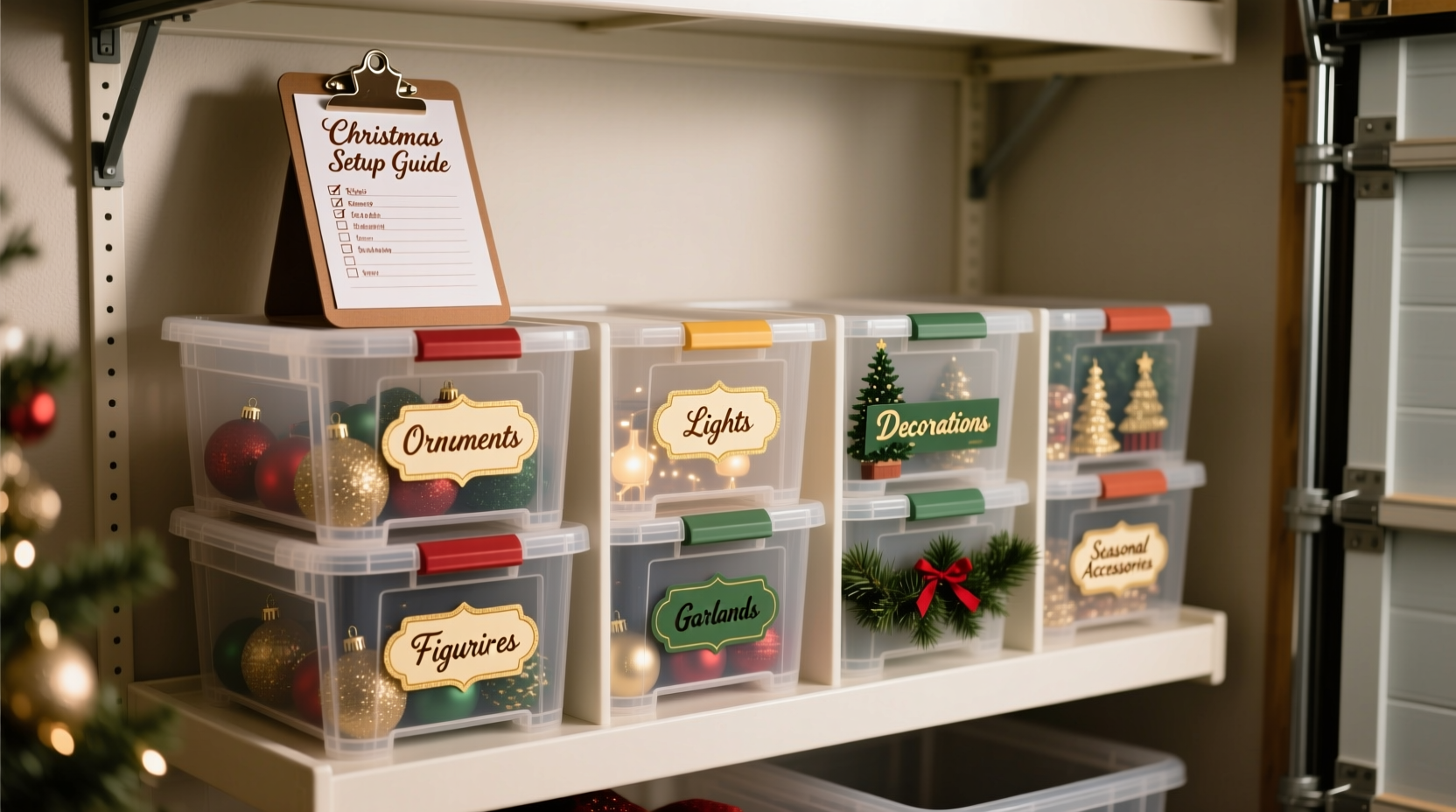 How To Organize Christmas Decoration Storage For Easy Setup Next Year