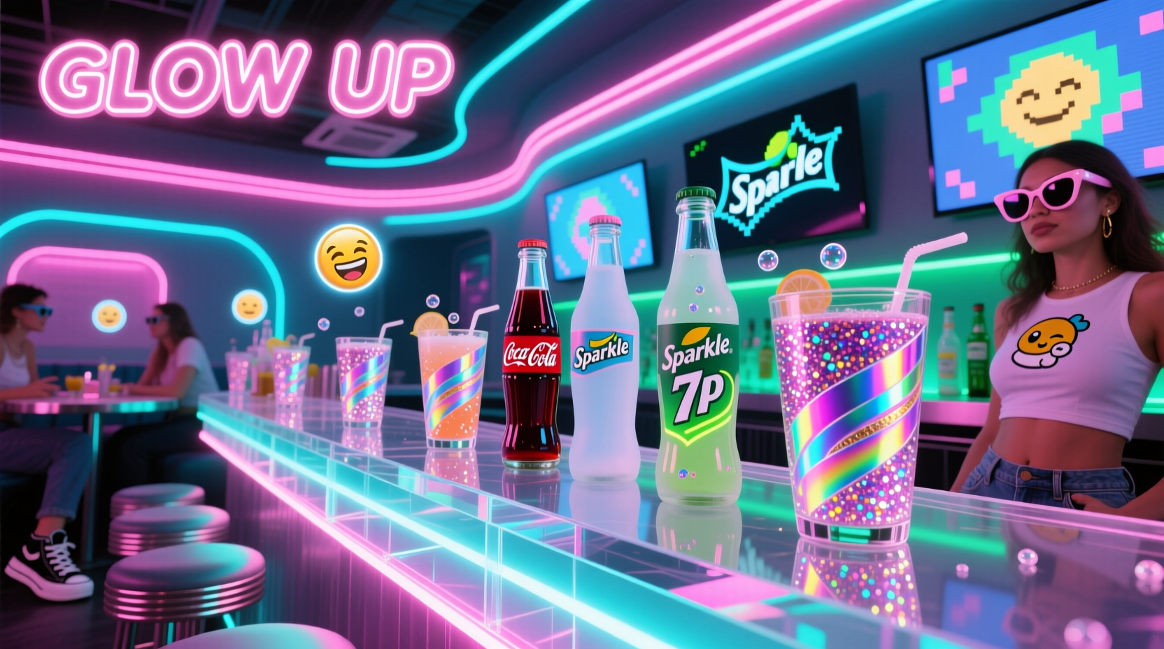 How To Style A Gen Z Bar Aesthetic With Y2K Glitter Tumblers And ...