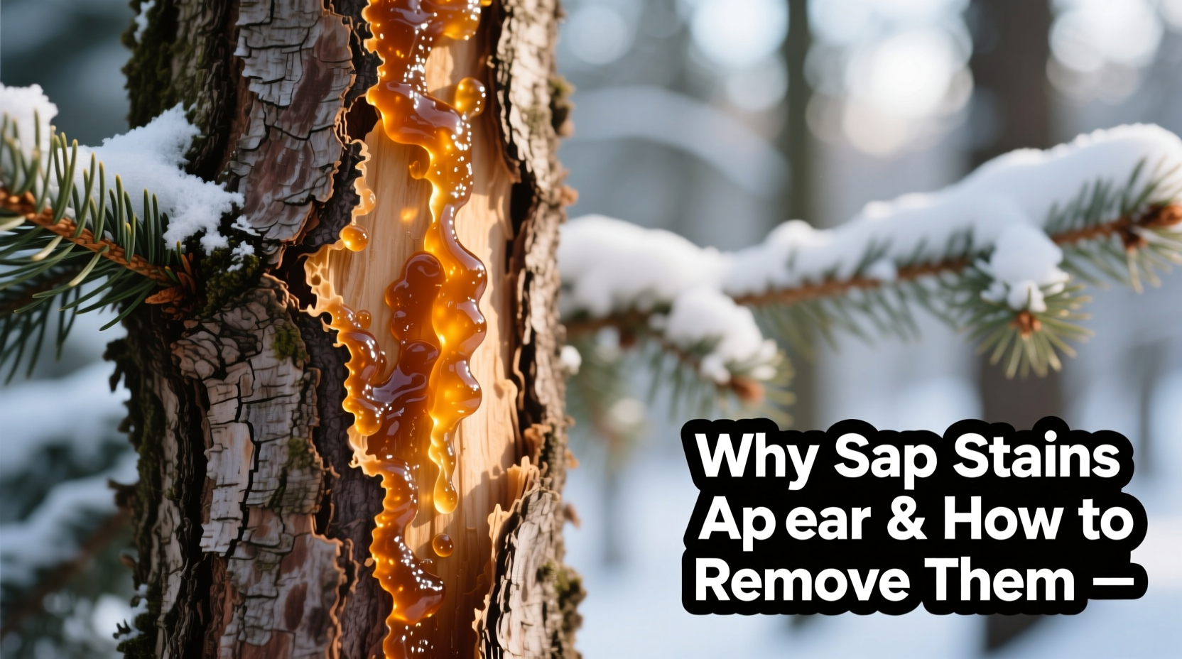 Why Do Some Christmas Trees Arrive With Sap Stains And How To Remove Them