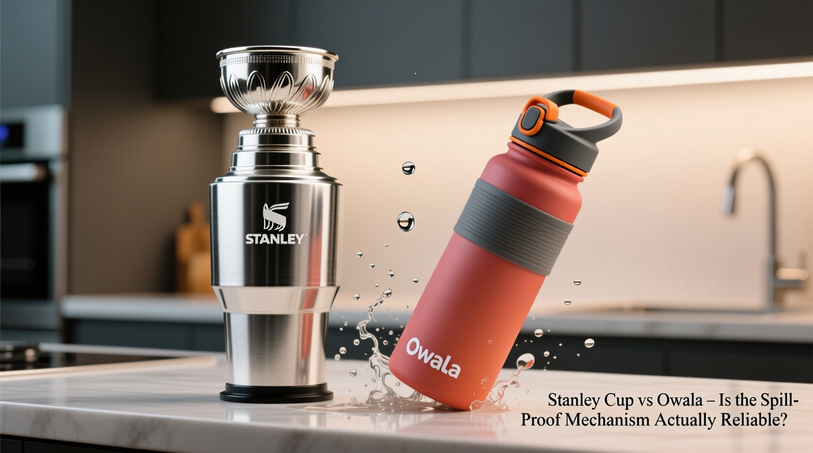Stanley Cup Vs Owala Water Bottle Is The Spill Proof Mechanism Actually ...