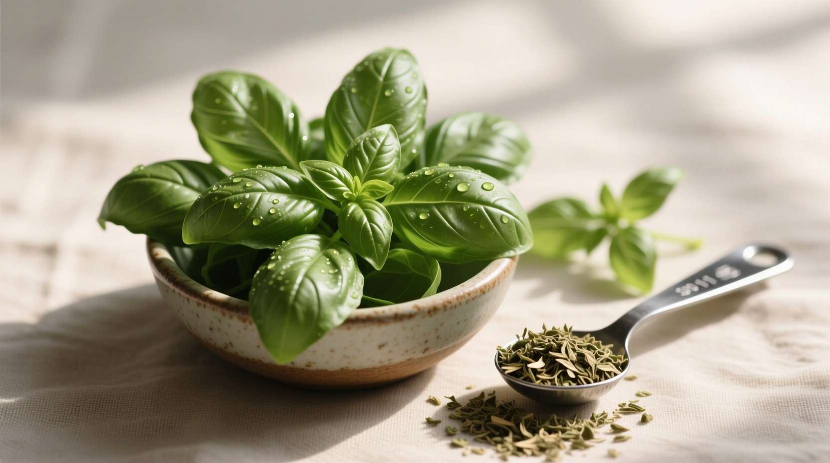 Conversion Basilic Frais en Sec : Pourquoi 1 Tasse N'Importe Pas