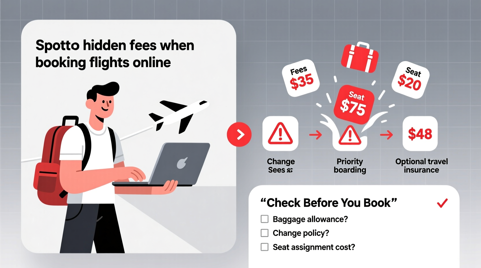 How To Spot Hidden Fees When Booking Flights Online