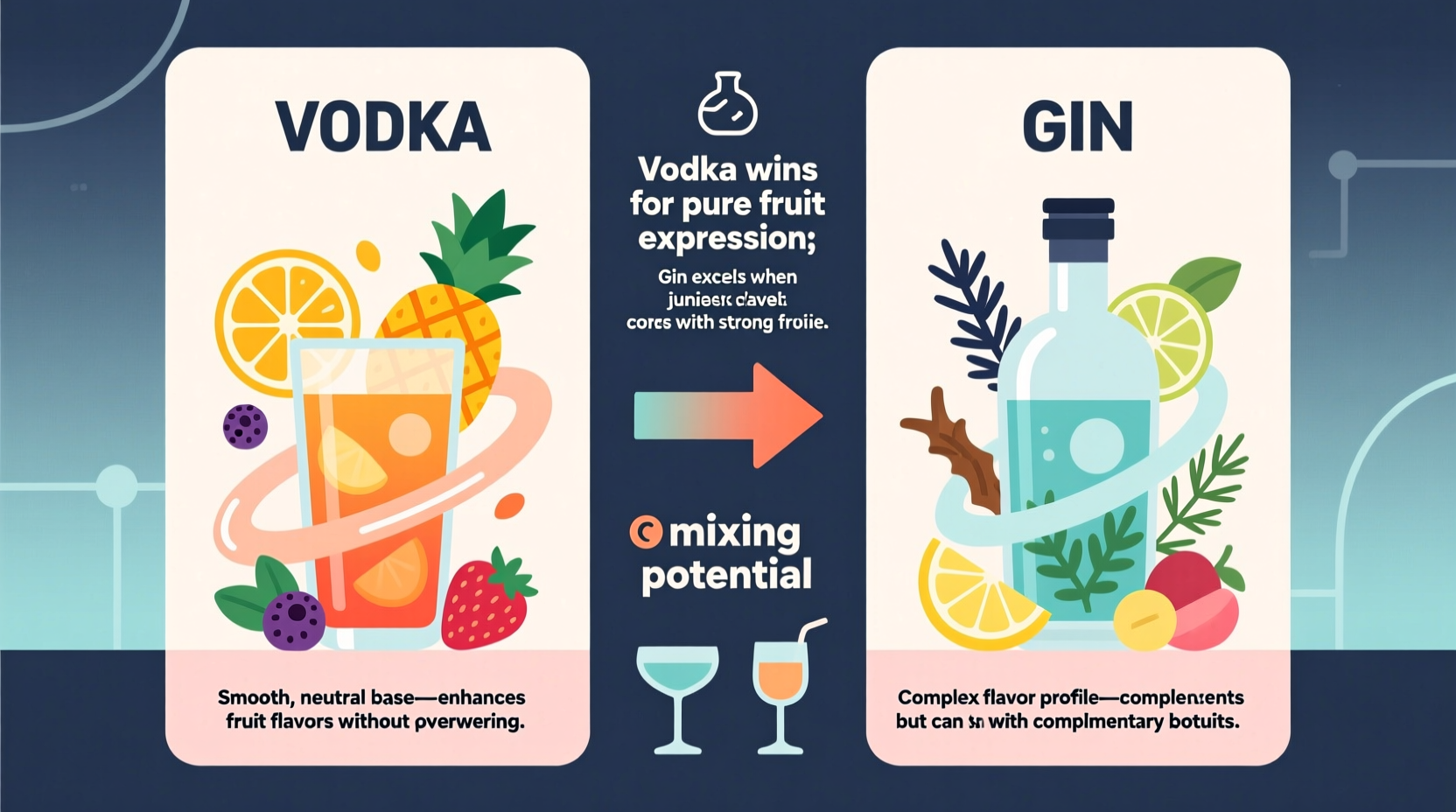 Vodka Vs Gin Which Mixes Better With Fruit Juices And Why