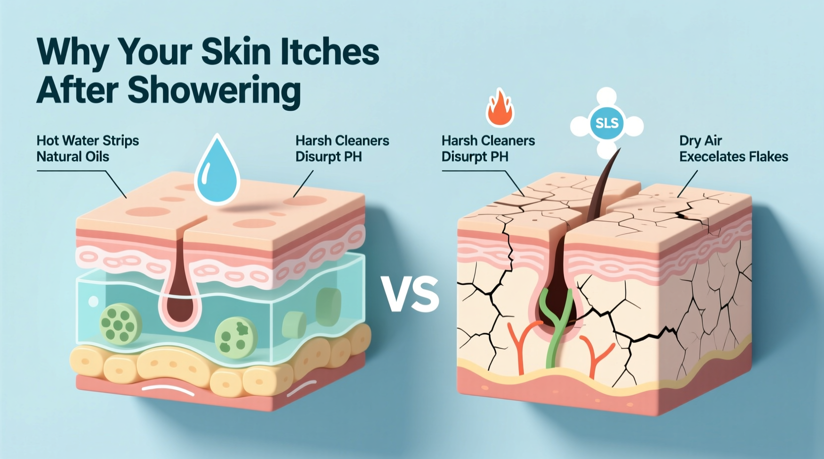 Why Is My Skin Itchy After A Shower Causes And Skincare Fixes