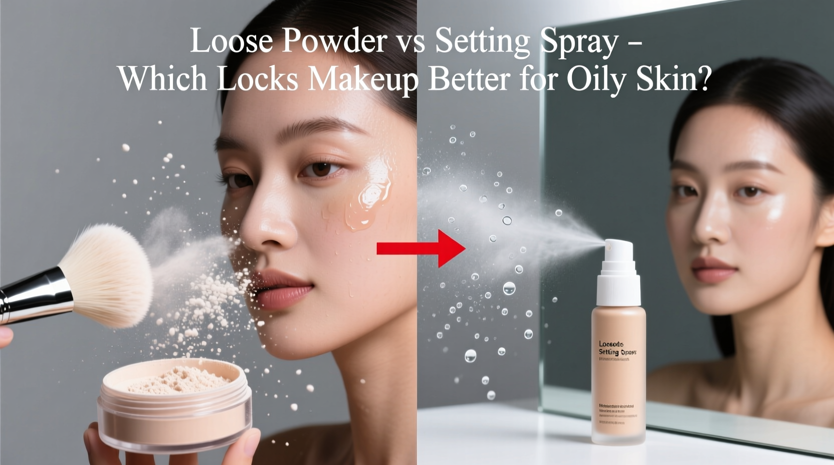 Loose Powder Vs Setting Spray Which Locks Makeup Better For Oily Skin