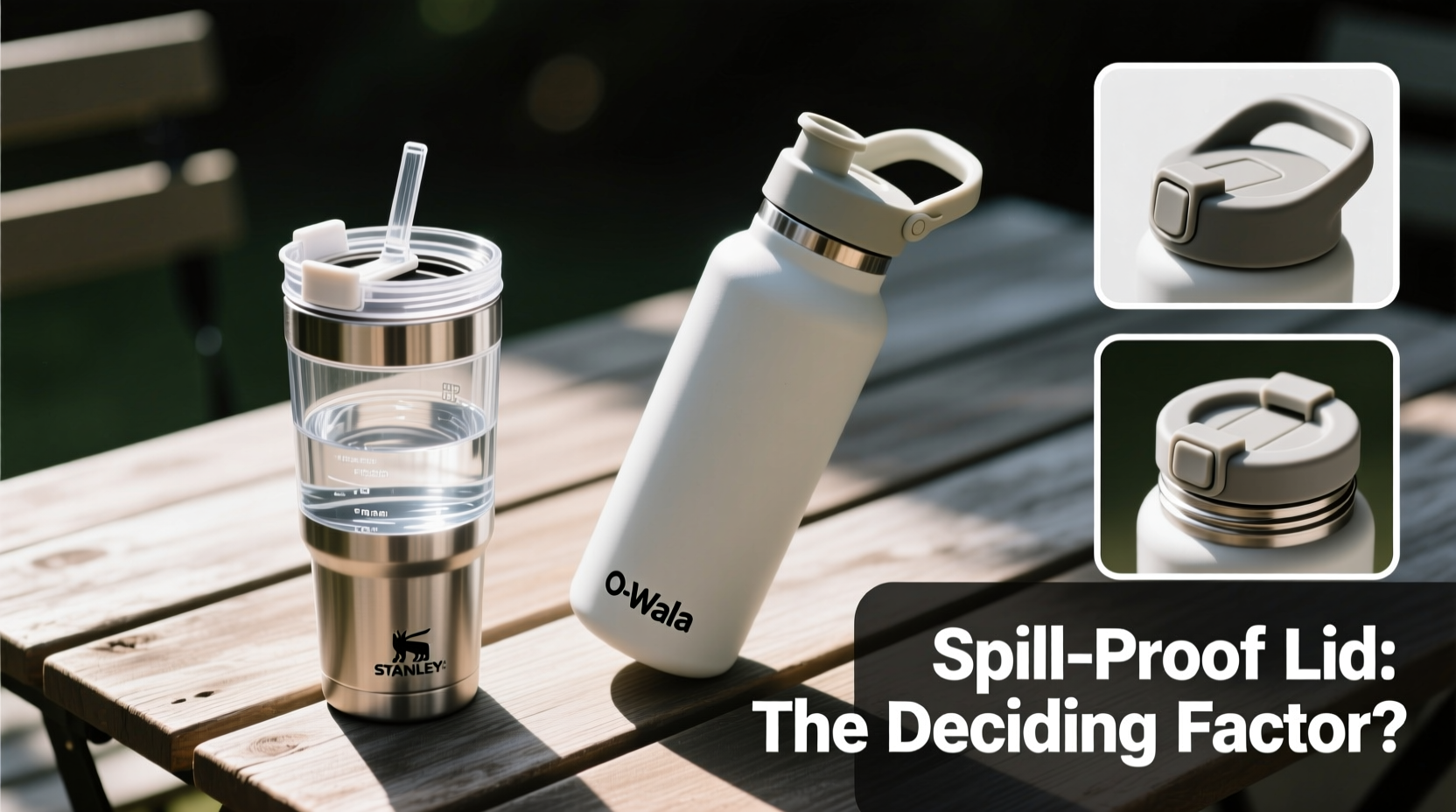 Stanley Cup Vs Owala Water Bottle Is The Spill Proof Lid The Deciding ...