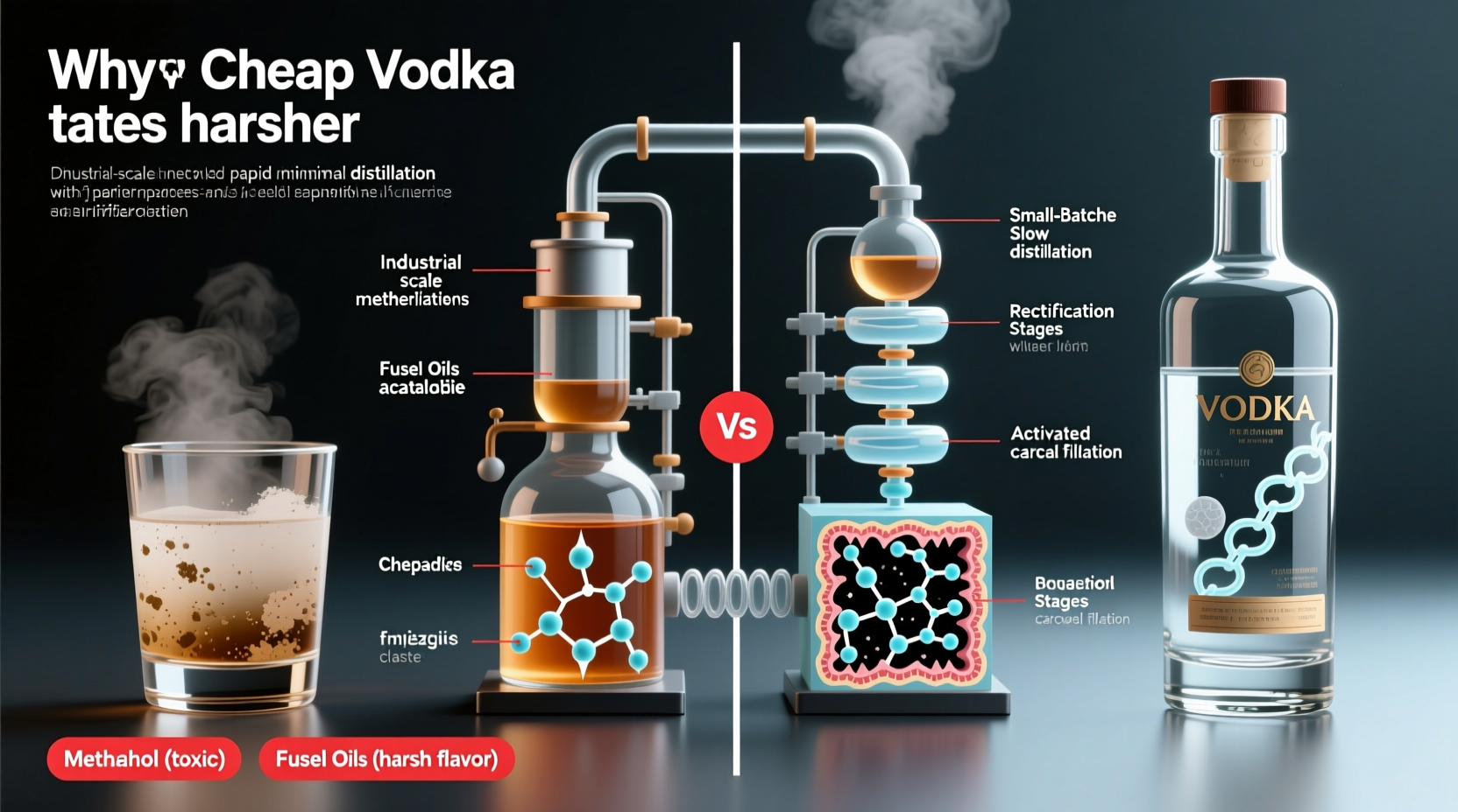 Why Does Cheap Vodka Taste Harsher Science Behind Distillation And ...