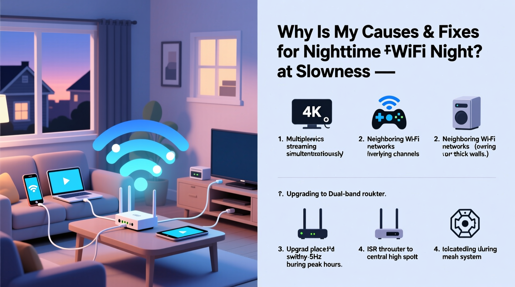 Why Is My Wifi Slow At Night Common Household Reasons And Solutions