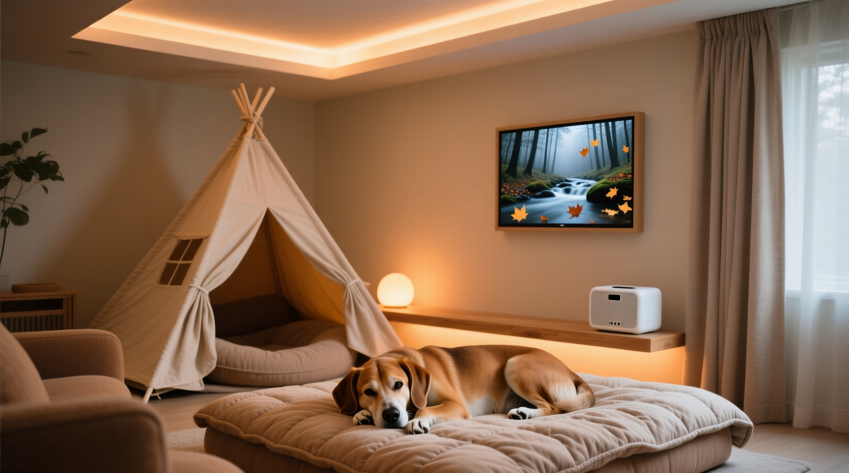 How To Create A Calming Pet Space For Anxious Dogs During Storms