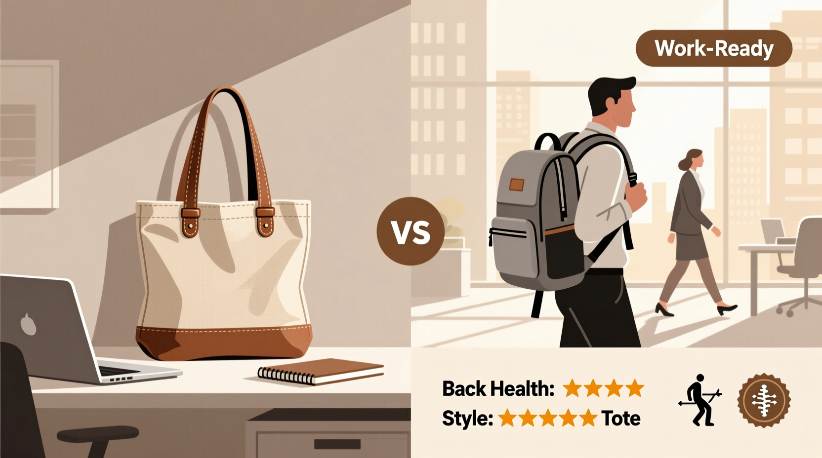 Tote Bag Vs Backpack For Work Which Is Better For Back Health And Style