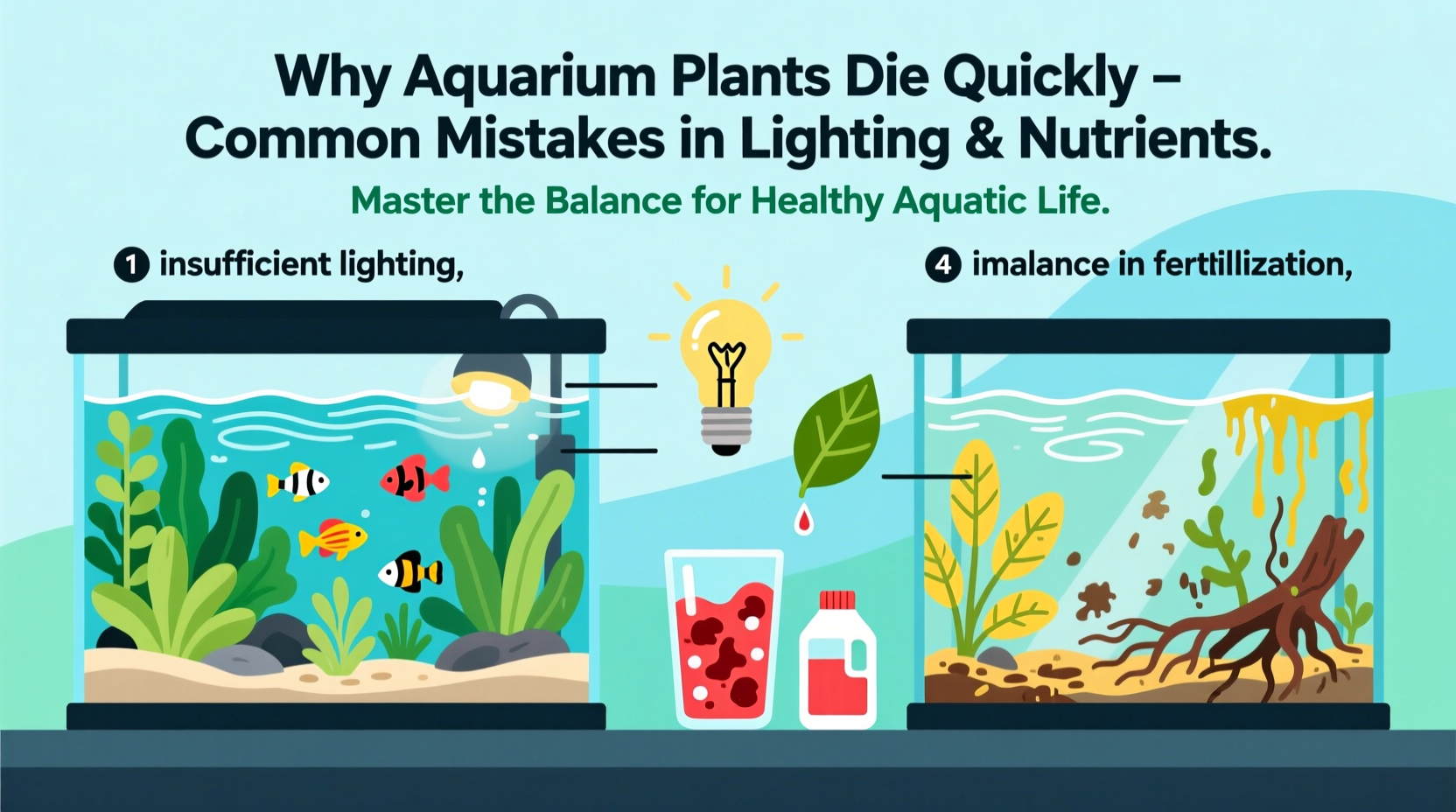 Why Do Aquarium Plants Die Quickly Common Mistakes In Lighting And ...