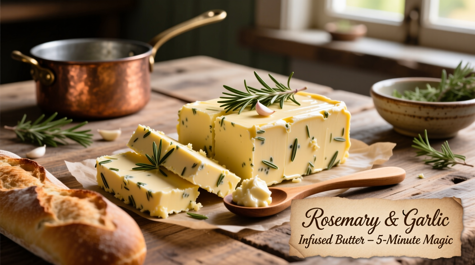 Flavorful Rosemary And Garlic Infused Butter Recipe