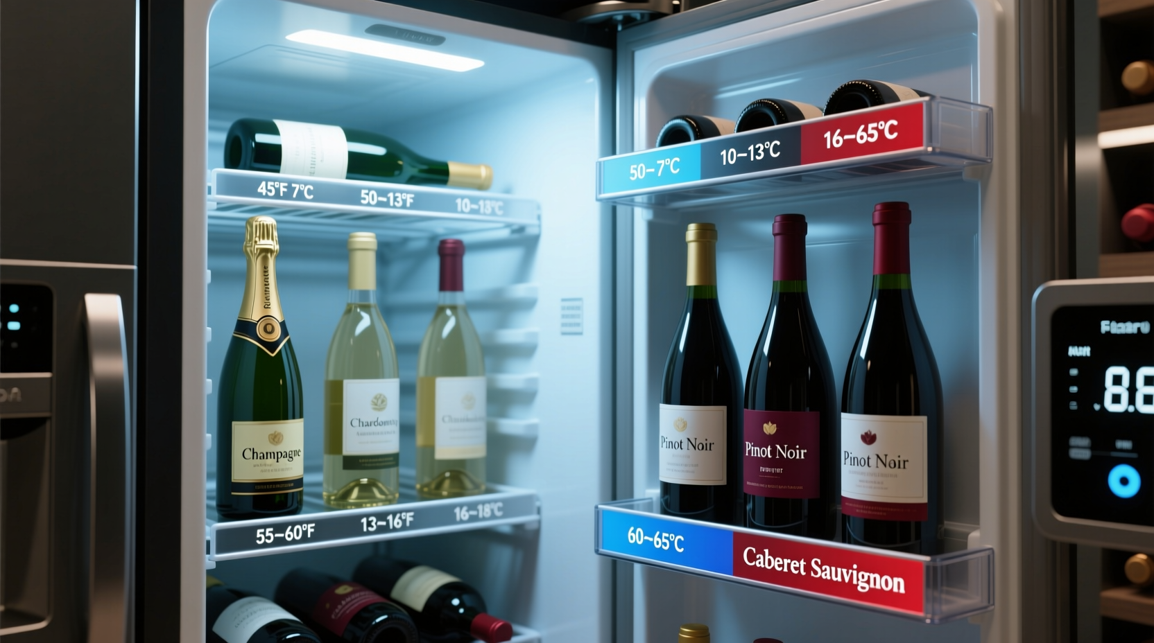 Smart Fridge Settings For Optimal Wine Storage Temperatures By Varietal