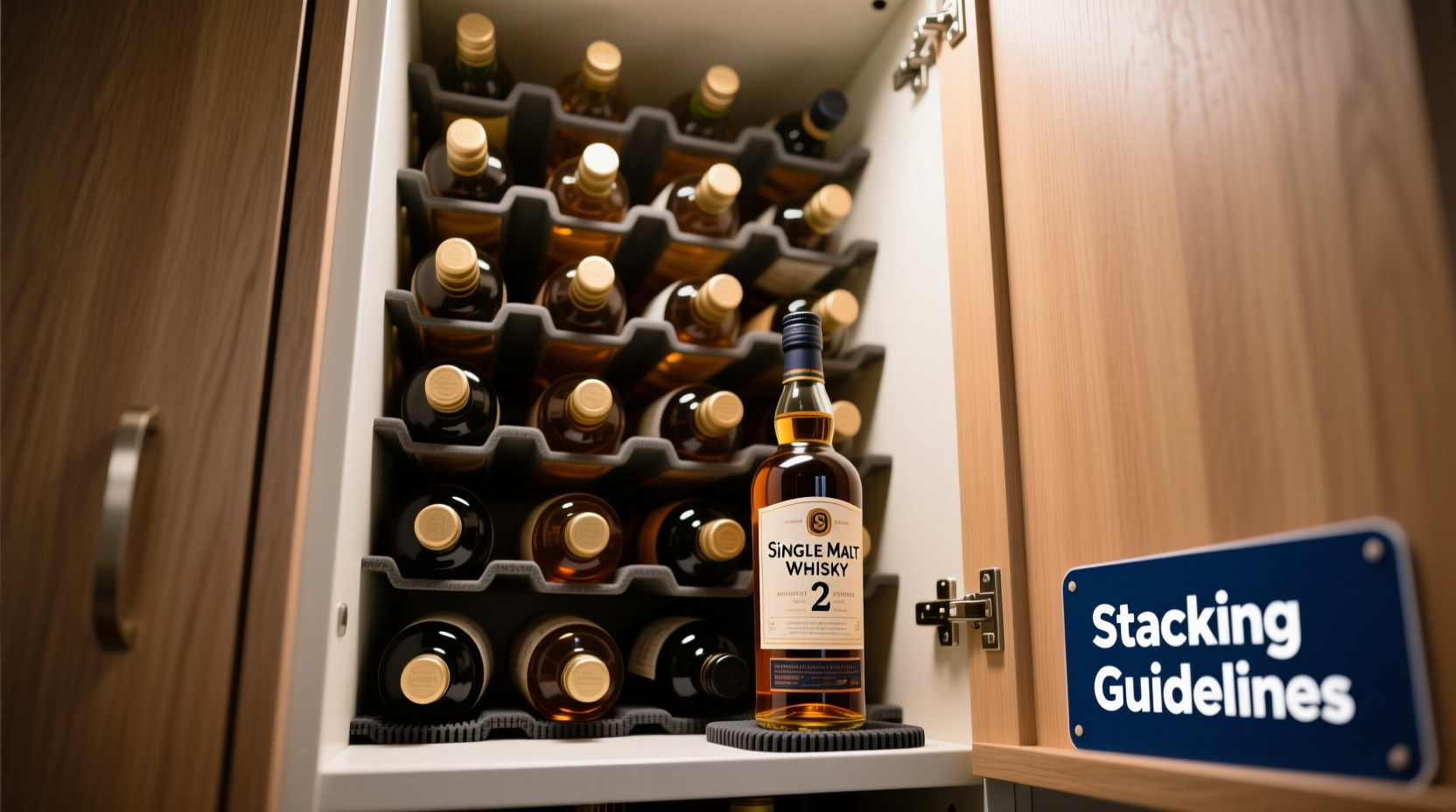 Best Ways To Stack Liquor Bottles In A Narrow Cabinet Safely