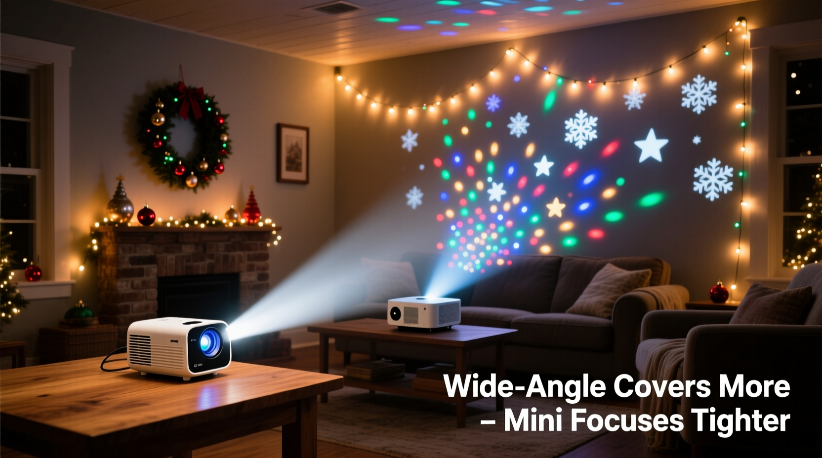 Mini Vs Wide Angle Christmas Light Projectors Which Covers More Of Your ...
