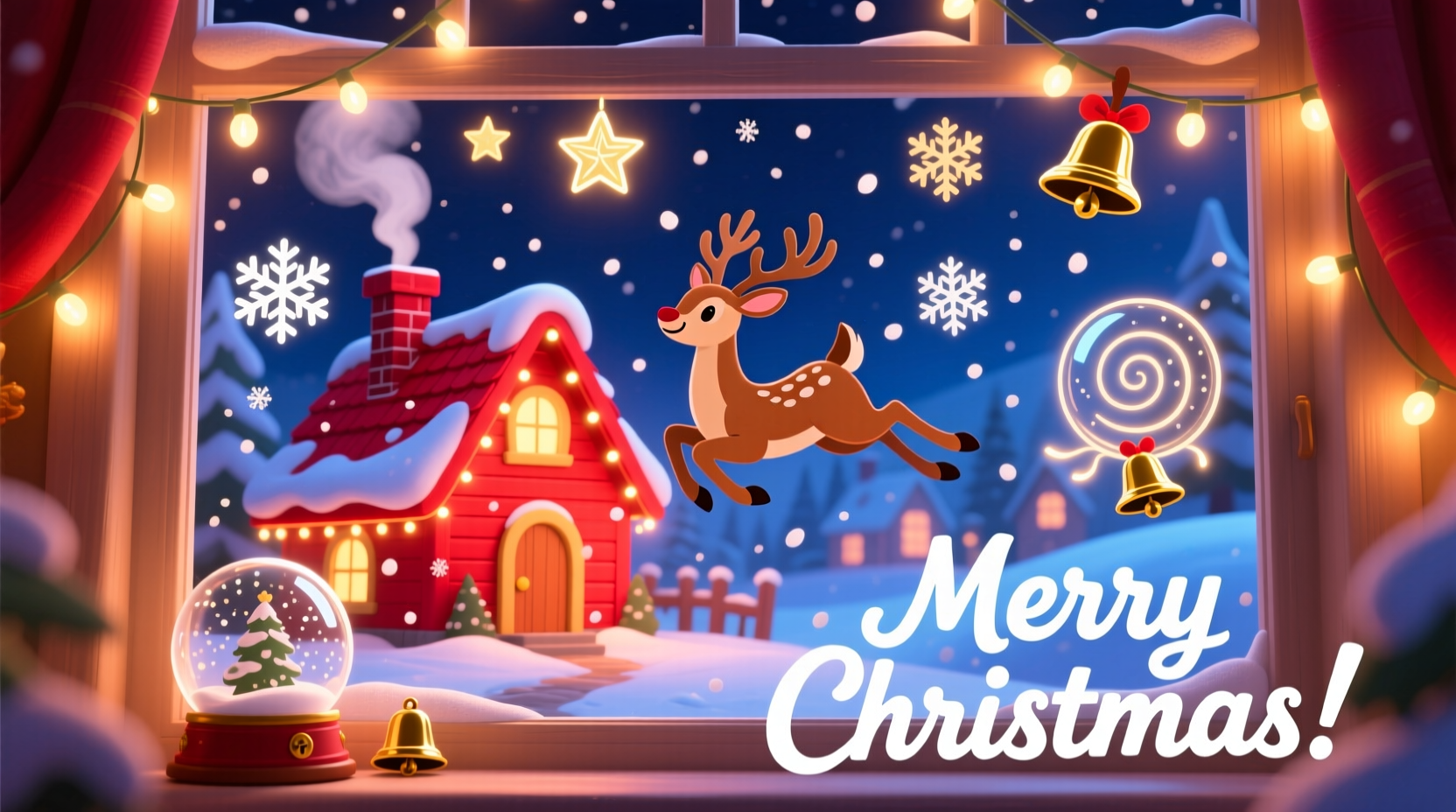 Animated Vs Still Christmas Window Decals Which Delights Kids More