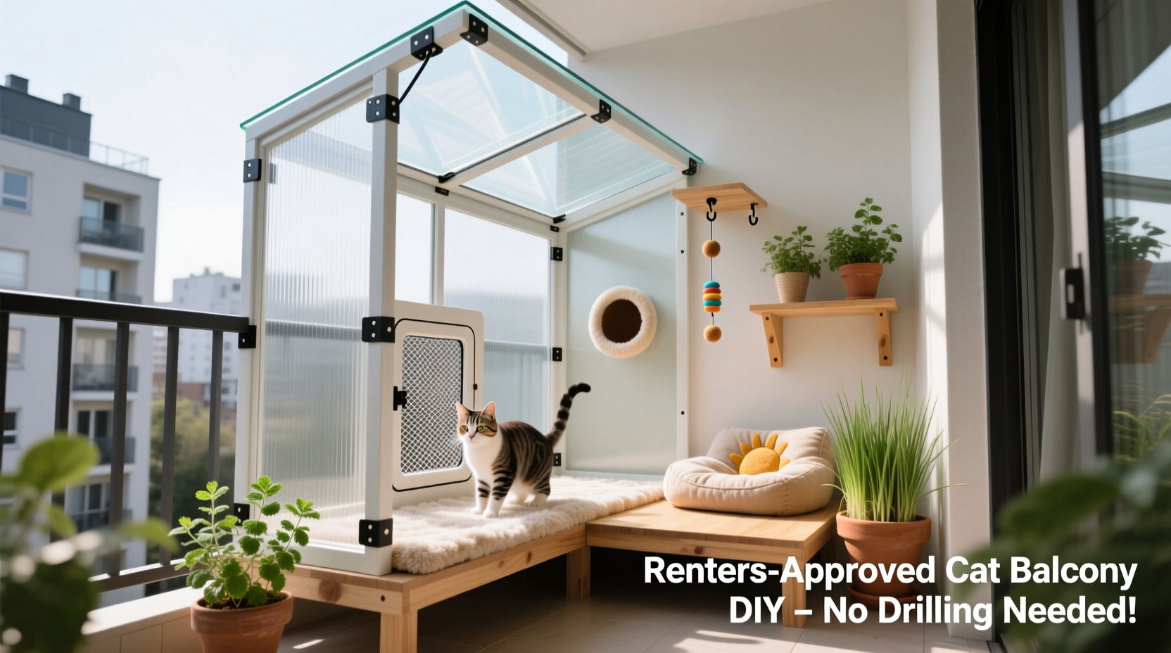 How To Secure Your Balcony For Cats Diy Catio Ideas For Renters