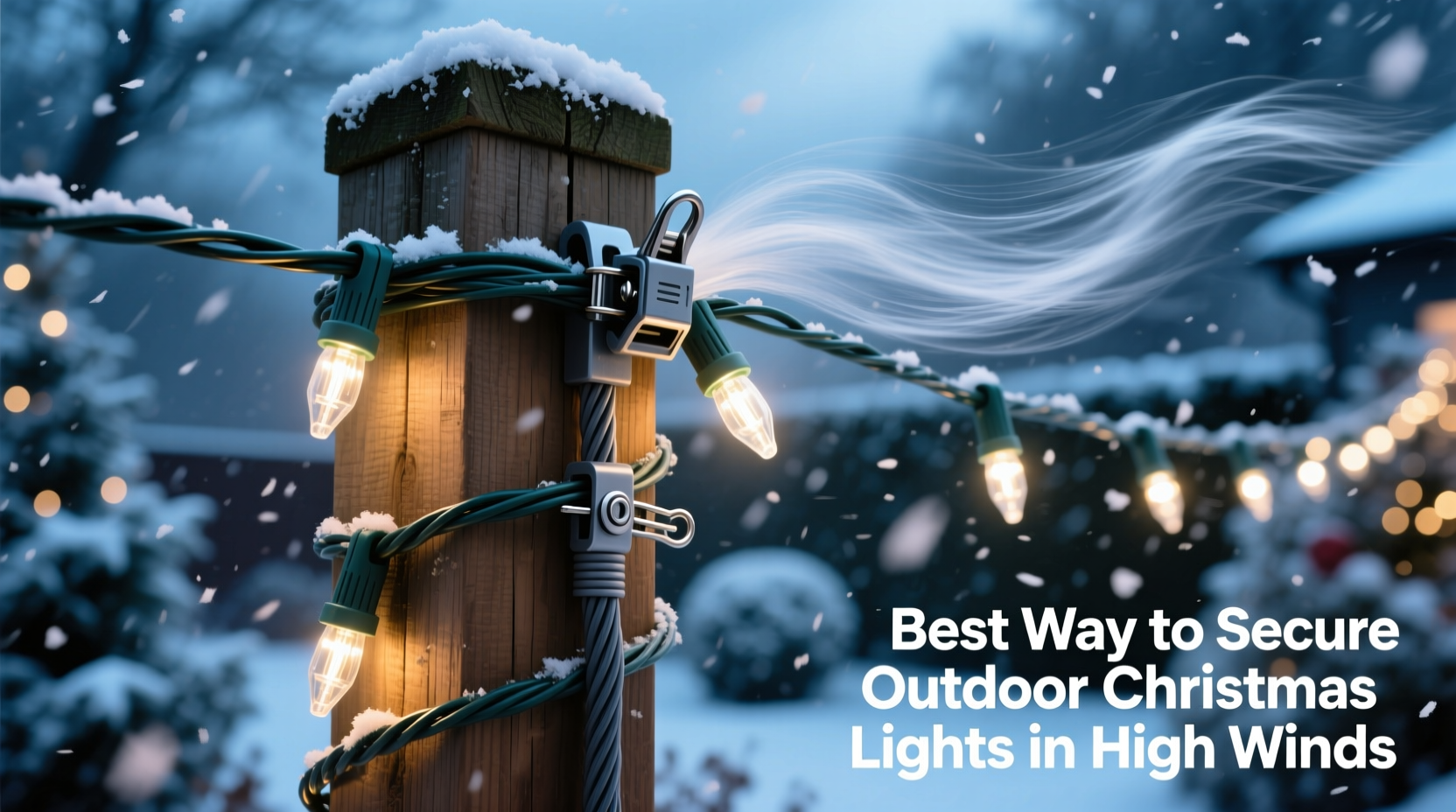 Best Way To Secure Outdoor Christmas Lights In High Winds